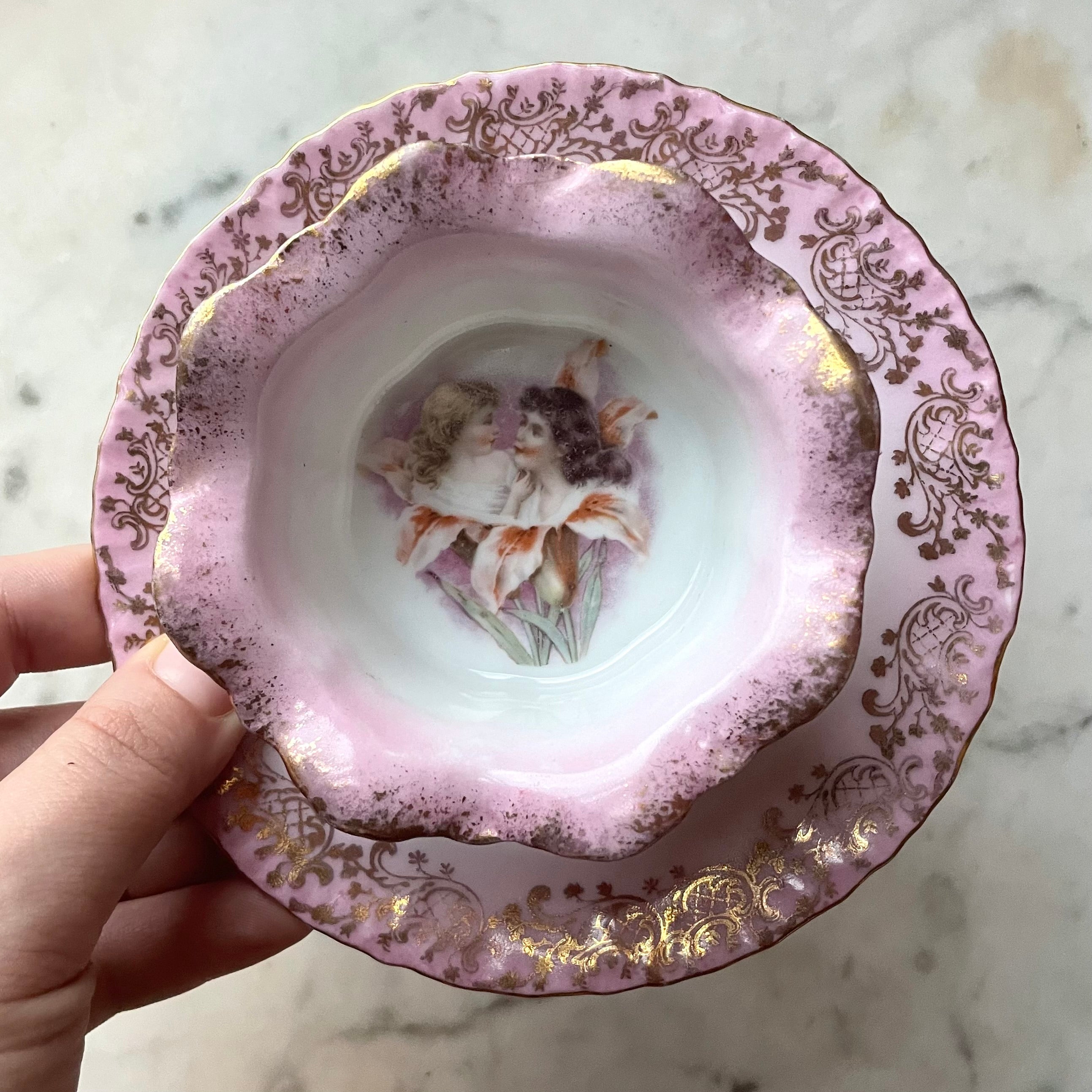 Antique Sapphic Dessert Cup loo – Roses & Rue Antiques