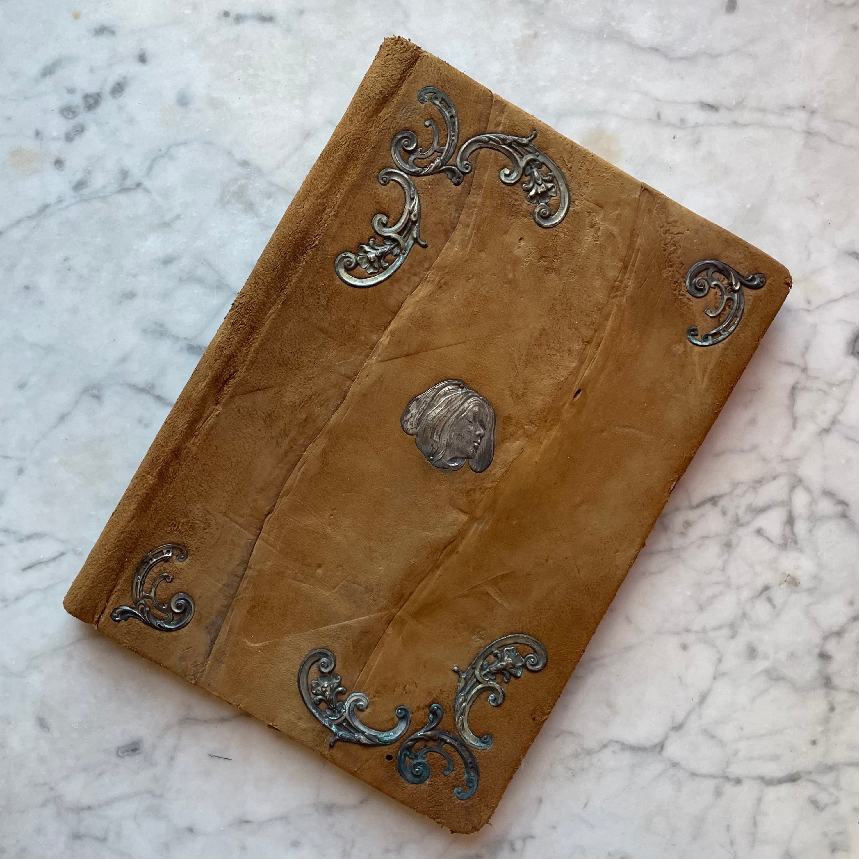 Antique Art Nouveau Leather Folder – Roses & Rue Antiques
