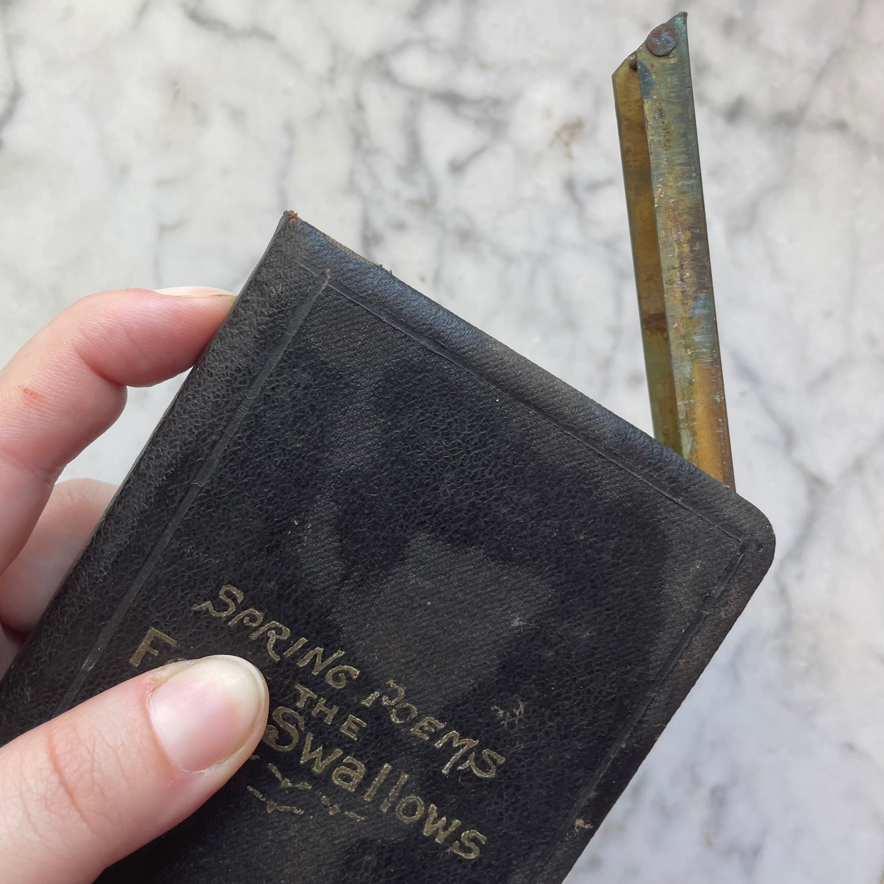 Prohibition Era Faux Book Flask | The Four Swallows – Roses & Rue Antiques